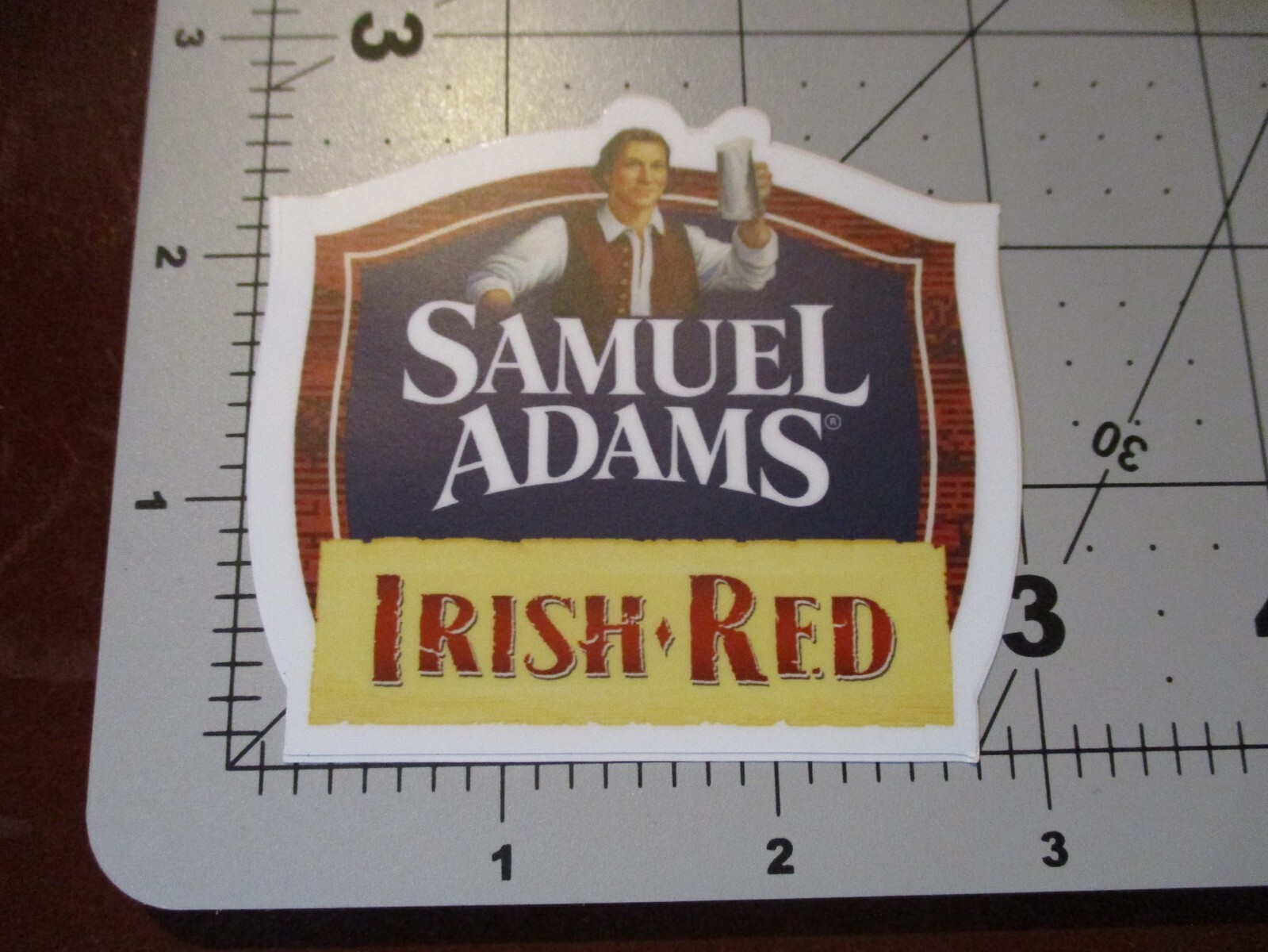 SAM ADAMS boston lager samuel Irish Red dc STICKER craft beer brewery ...