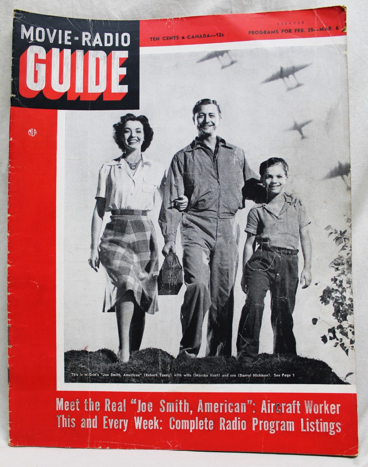 MOVIE - RADIO GUIDE MAGAZINE 28 FEBRUARY -6 MARCH 1942 WWII - JOE SMITH ...