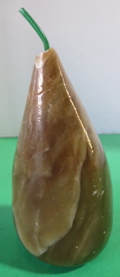 Vintage Polished Alabaster/Onyx Marble Stone Paperweight Fruit - Brown ...