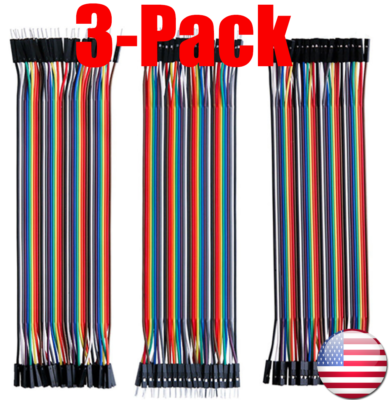(1X/3X)40 PCS10/20/30CM MM, MF, FF Dupont Wire Jumper Cable Arduino ...