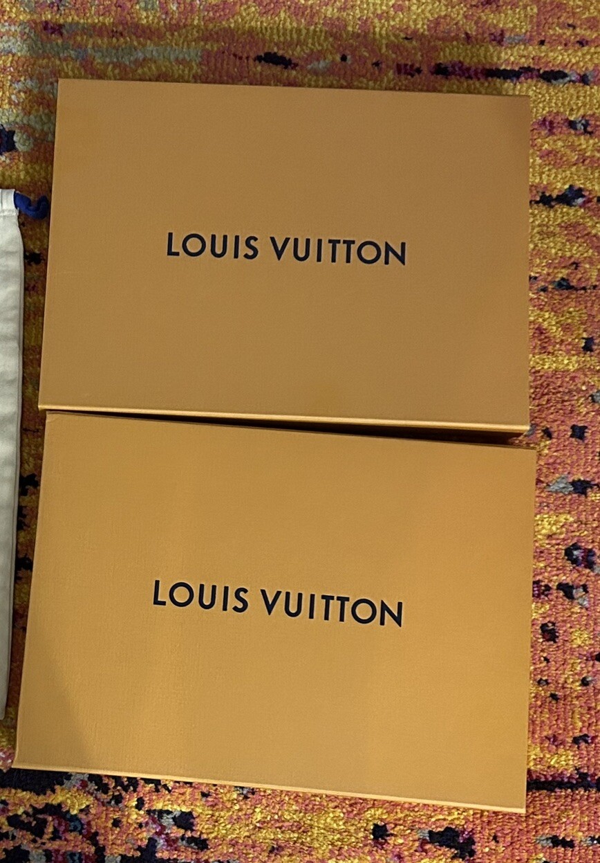 Two Authentic LOUIS VUITTON LV Gift Box Magnetic Large 16 X 11.25 X 2 ...
