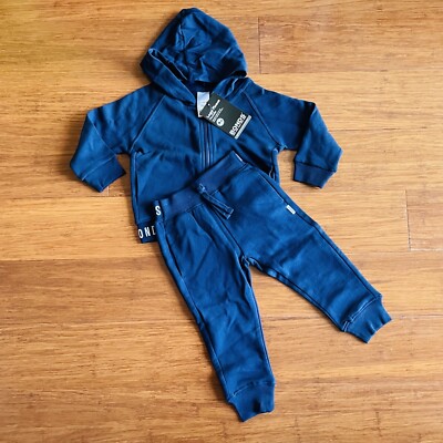 Bonds Winter Fleece Navy Zip Hoodie Jumper Tracksuit Set BNWT Size 1 | eBay