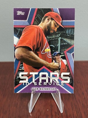 2021 Topps Stars in Service Insert Adam Wainwright #SIS-4 St. Louis ...