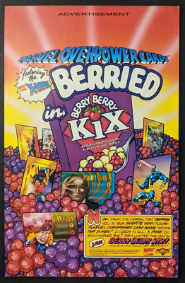 DAMAGED Berry Kix Print Ad Cereal Poster Art PROMO Original Marvel ...