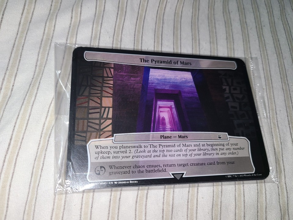 MTG Magic Doctor Who Planechase 40 Planes Complete Set Sealed +4 Planar ...