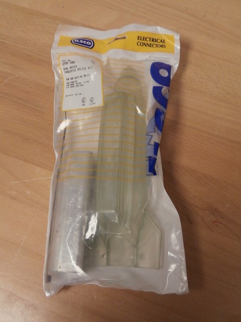 ILSCO Spar-500 3/0 Thru 500 MCM in Line Dual Rated Insulated Splice Kit ...