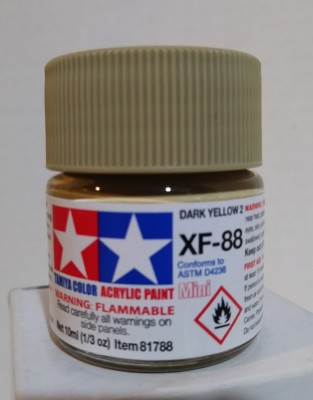 Tamiya acrylic paint XF-88, Dark Yellow 2. 10ml Mini. | eBay