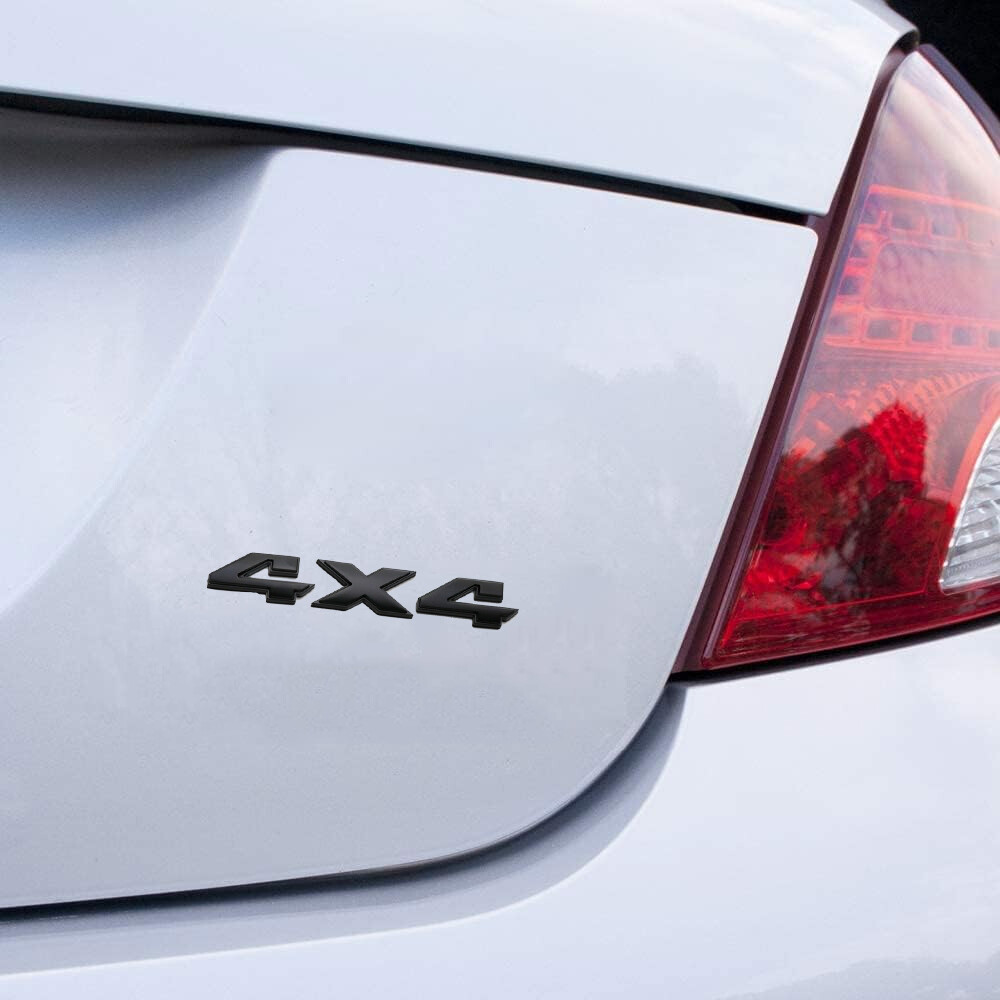 1x 3D Black 4X4 Four-Wheel Drive Emblem Badge Tailgate Sticker Car ...