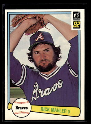 1982 Donruss Baseball #349 Rick Mahler Rookie "Set Break" Mint Atlanta ...