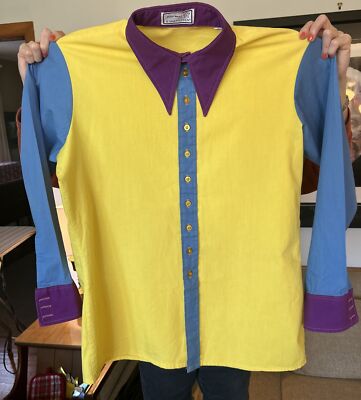 Peter Max Shirt Van Heusen Hip Retro vintage 1970 Large Collar Rare ...