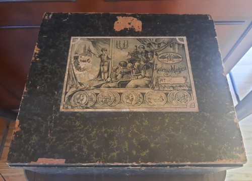 Antique German Ernst Plant Brass Magic Lantern Apparatus Viewer Box ...