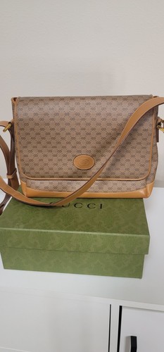 Authentic Vintage Gucci Micro GG Monogram bag Canvas Shoulder Bag With ...