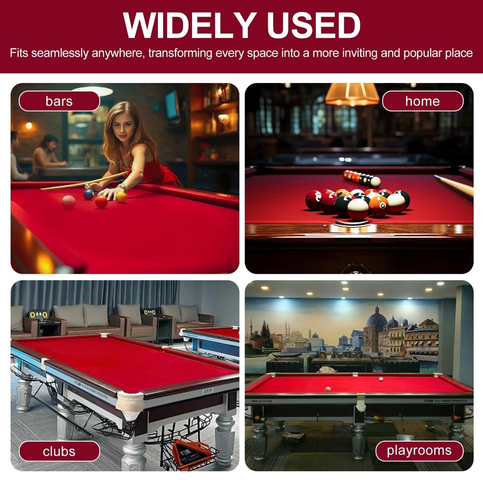 STRONGBERRY Pre-Cut Pool Table Felt Replacement Kit - 8ft Billiard ...