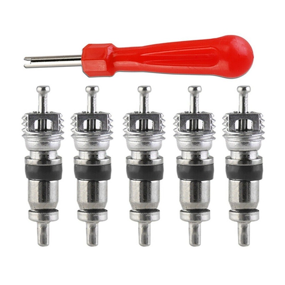 Must Have Car Tire Valve Core Repair Tool with 5 Valve Cores Easy and ...