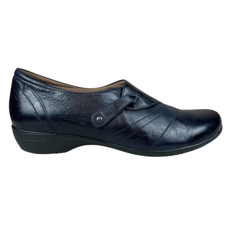 Dansko Leather Women’s US 10 EU 41 Navy Blue Slip On Comfort Shoes ...