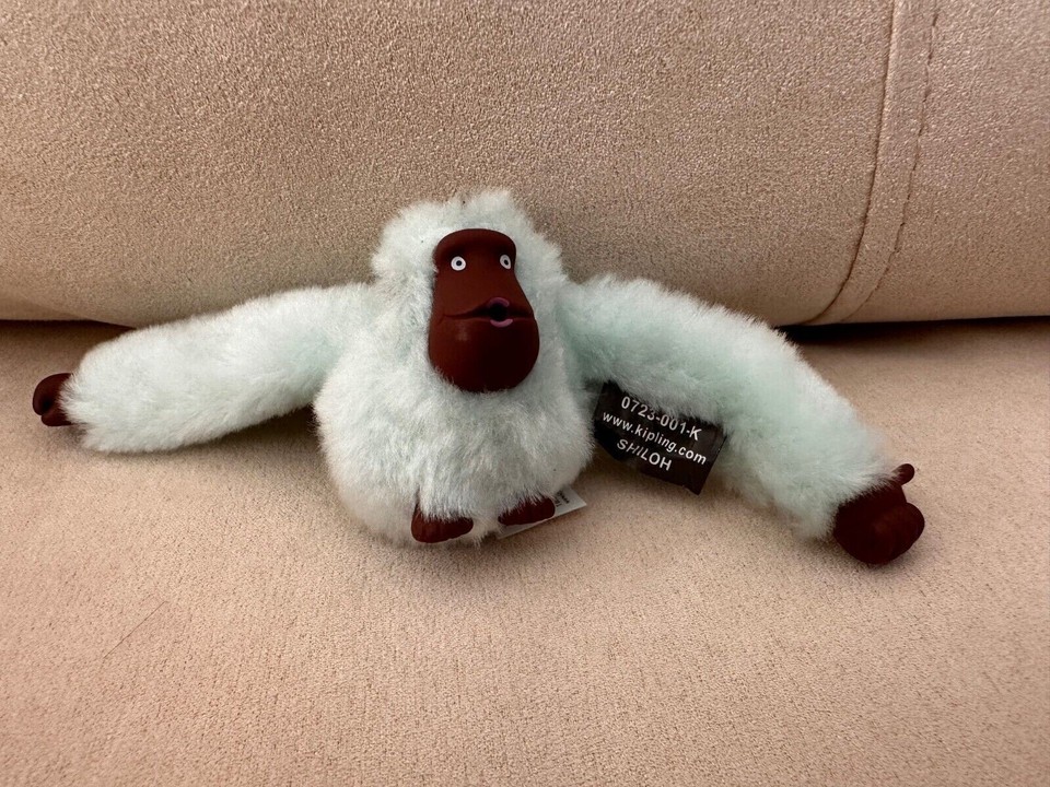 NWT KIPLING MONKEY KEYCHAIN KEY RING CHARM BLACK RED GRAY BLUE GREEN ...