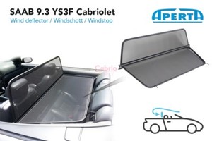 WIND DEFLECTOR SAAB 9.3 YS3F CONVERTIBLE 2002-2015 WINDSTOP WIND SHIELD ...