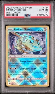 Radiant Steelix 2022 Sword & Shield: Lost Origin #124/196 Holo Price ...