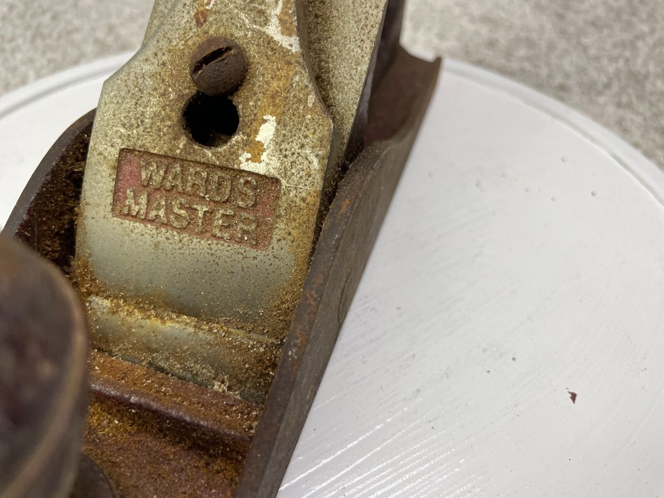 Vintage Wards Master 10" Craftsman Wooden Hand Plane Woodwork Carpentry ...