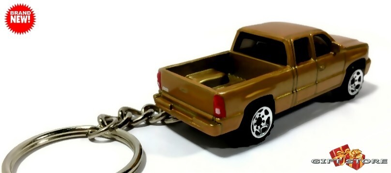 🎁🎁VERY RARE KEYCHAIN GOLD CHEVY SILVERADO 1500 SS CUSTOM Ltd Ed GREAT ...