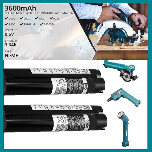 2PACK 9.6V Ni-MH Battery for Makita 9000 9001 632007-4 6095D NEW replacement US | eBay