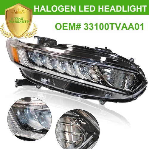 Right Side Halogen LED Headlight 33100TVAA01 for 2018 -2020 2021 Honda ...