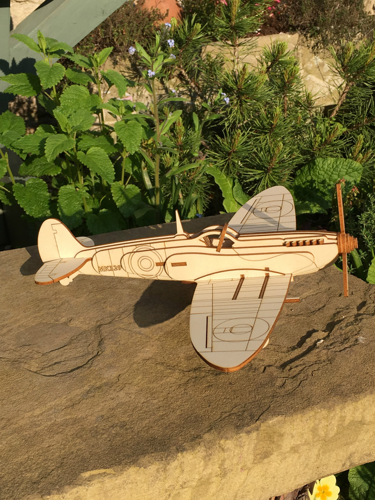 Laser Cut Wooden WW2 Spitfire 3D Model/Puzzle Kit | eBay