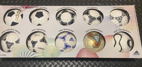 Adidas World Cup Mini Match Ball Boxed Set 10 Ball 1970-2006 Never ...