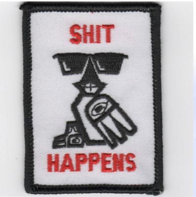 2.75" NAVY VAQ-137 SH*T HAPPENS EMBROIDERED PATCH | eBay