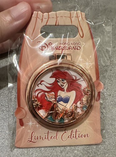 Disney HKDL Princess Compact Mirror Case Collection Mermaid Ariel LE500 ...