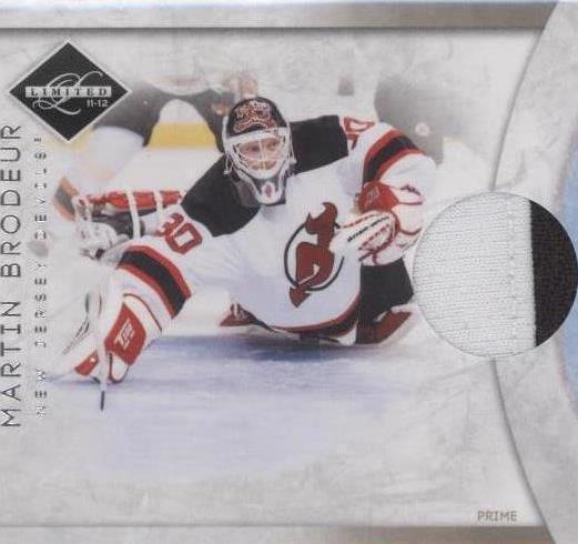 2011-12 Limited - Crease Cleaners Martin Brodeur #6 Materials Prime /25 ...