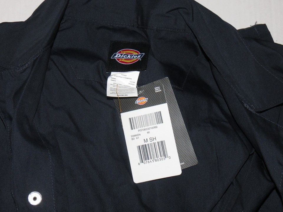 c2 Dickies Mens Short Sleeve 33999 Work Wear Uniform Coveralls Blue M ...