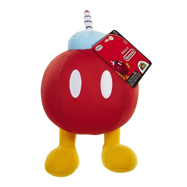 Mario World of Nintendo Red Bomb-omb 7.5" Plush 38641 for sale online ...
