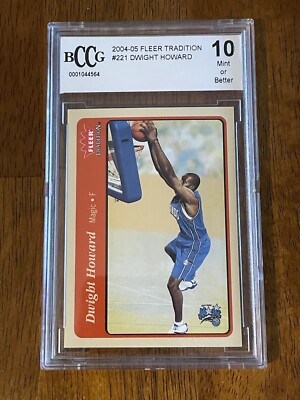 2004-05 Fleer Tradition Dwight Howard Rookie RC #221 BCCG 10 mint or ...