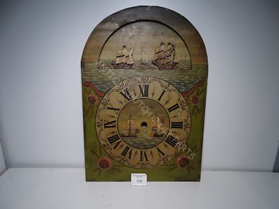 ANTIQUE DIAL FOR DUTCH FRIESIAN TAIL CLOCK WITH MOVING BOATS VERY GOOD ...