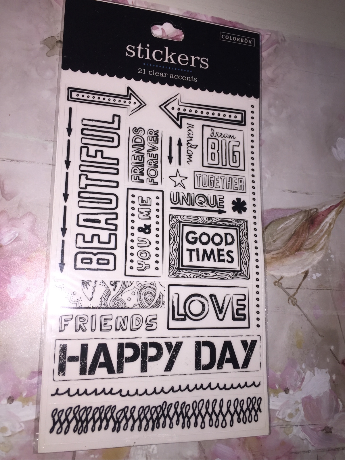 Colorbok 21 Clear Accents Stickers-N | eBay