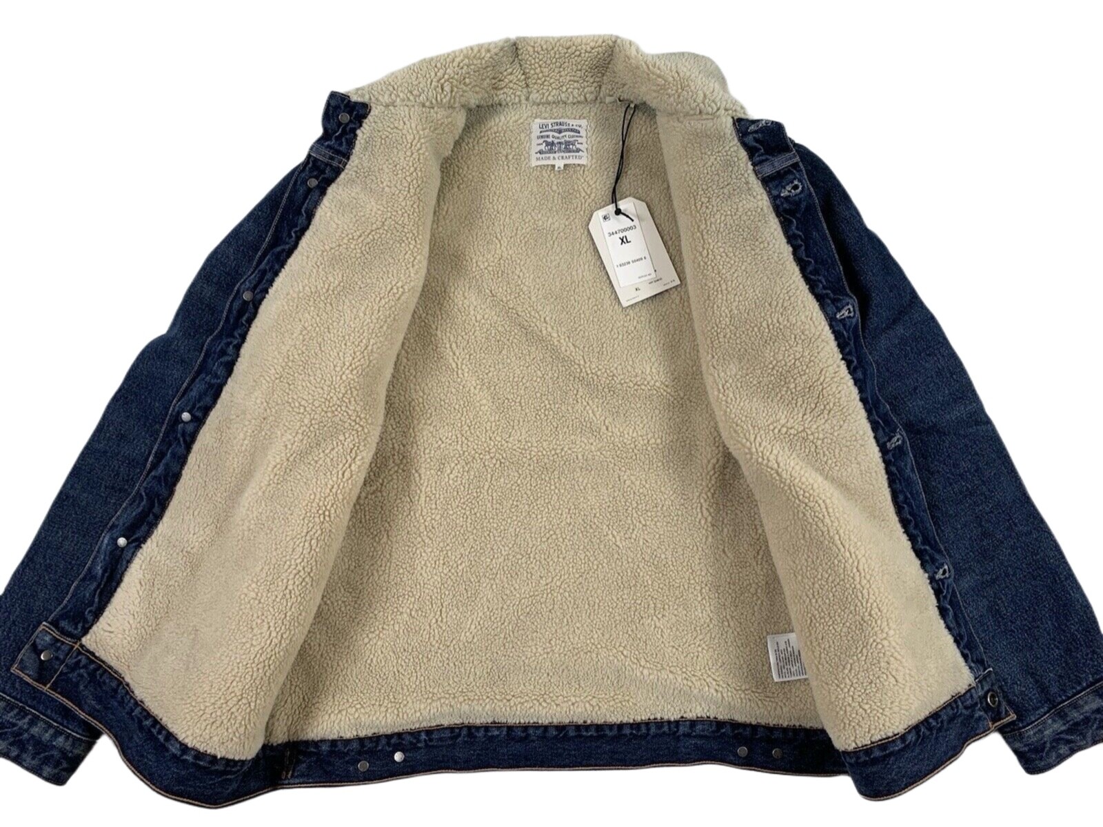 Levi's Made & Crafted TYPE 2 SHERPA TRUCKER JACKET Color Porto Dark ...