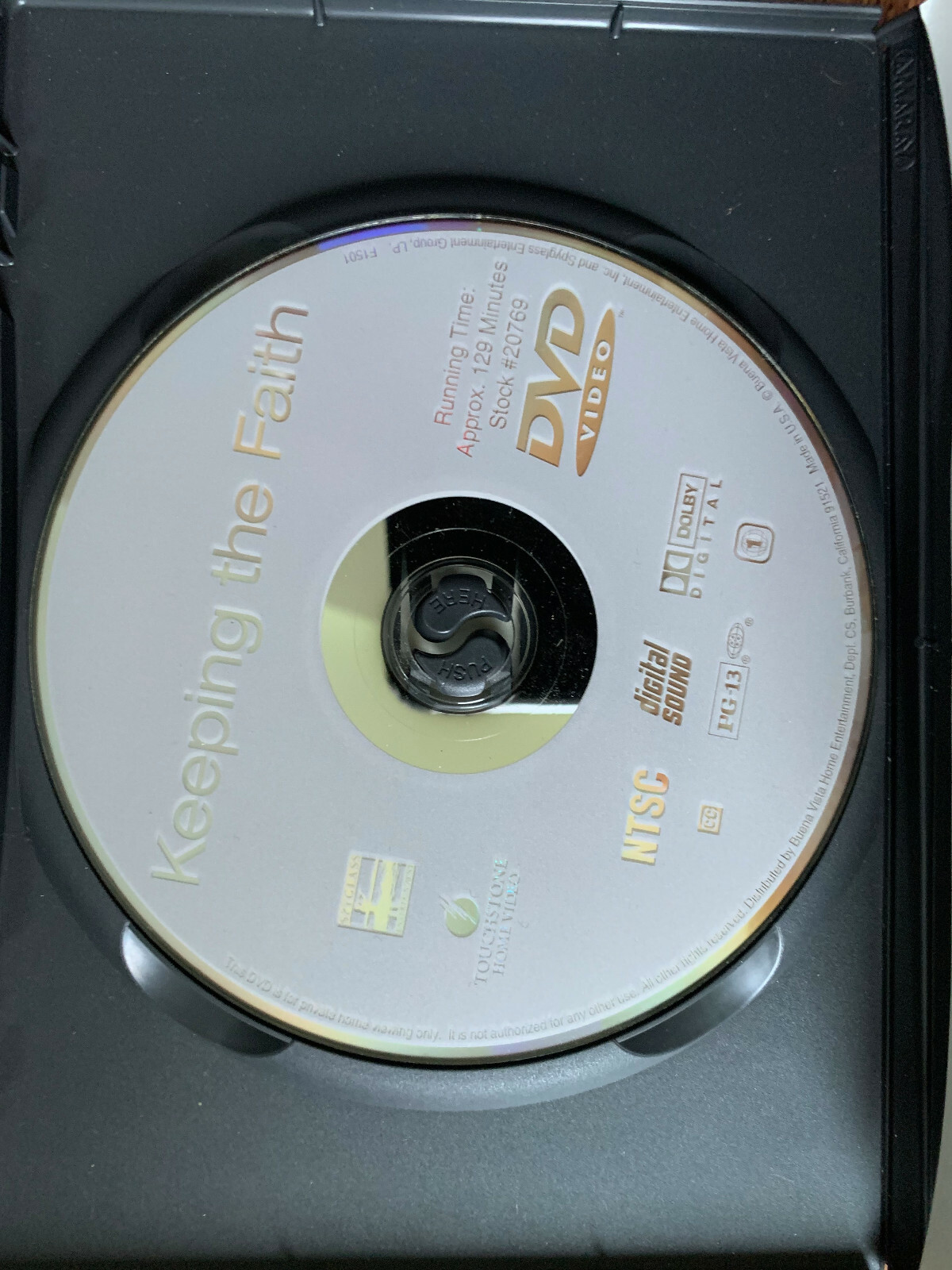 Keeping the Faith DVD 2000 Comedy Movie w/ Ben Stiller and Edward ...