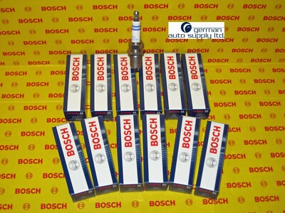 Mercedes-Benz 12 Piece Spark Plug Set - BOSCH - 0242230500, FR8DPP33 ...