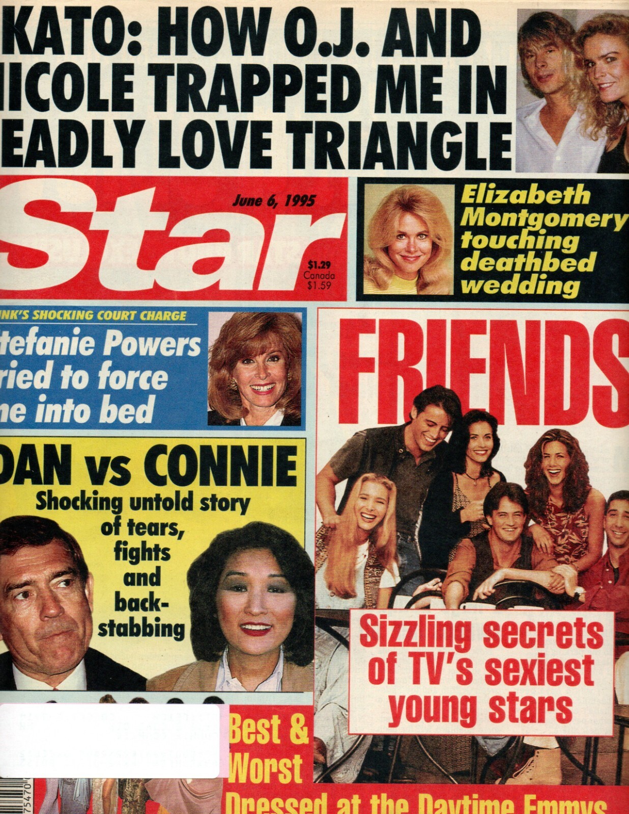 STAR Magazine June 6 1995 Friends Dan Rather Connie Chung O.J. Nicole ...