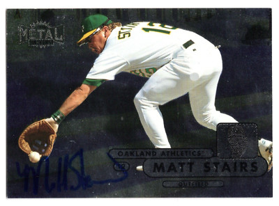 Matt Stairs Autograph On A 1998 Metal - Oakland Athletics | eBay