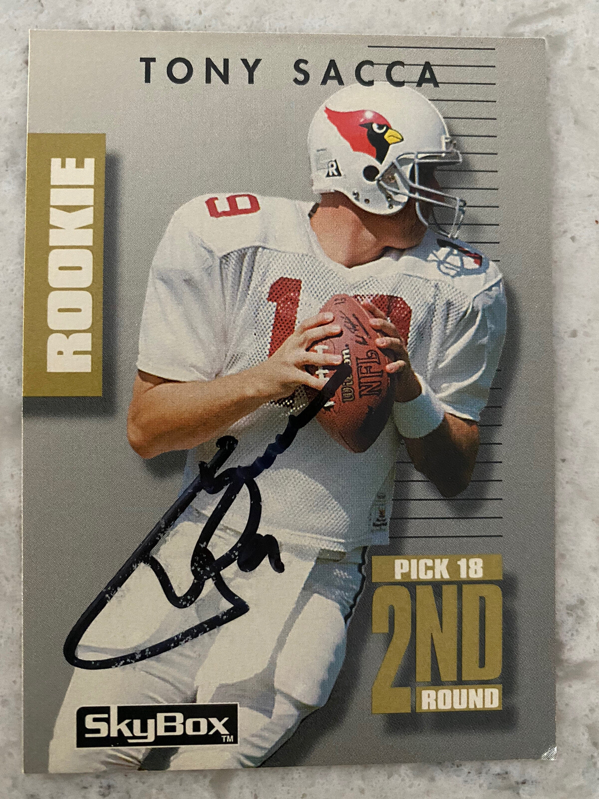 Tony Sacca signed PHOENIX CARDINALS card | eBay