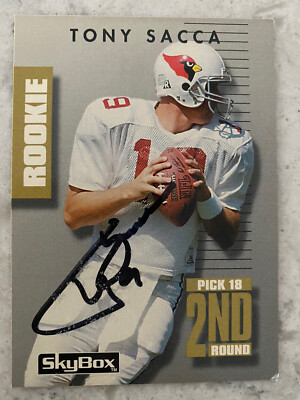 Tony Sacca signed PHOENIX CARDINALS card | eBay