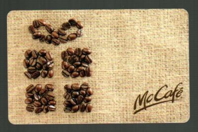 MCDONALD'S ( Canada ) McCafe, Coffee Beans 2011 Textured Gift Card ( $0 ...