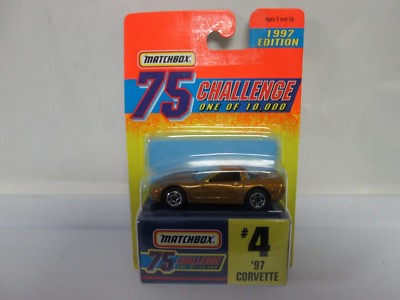 Matchbox 75 Challenge 1997 Edition '97 Corvette Bronze #4 | eBay