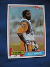 1981 Topps Billy Waddy Rams card #162 NFL football $1 S&H | eBay