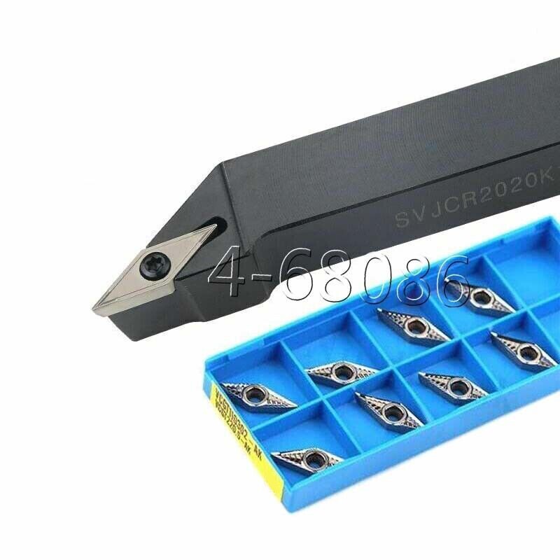 5PC DCGT11T304-AK mill inserts+SDJCL2525M11 25*150mm lathe turn holder ...