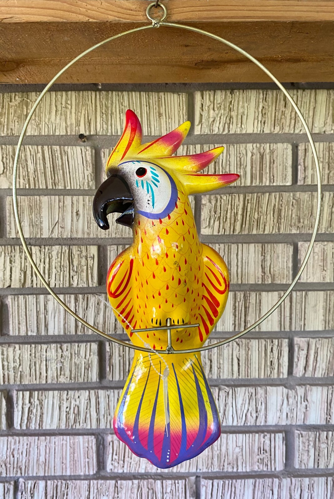 Talavera Parrot Bird Handmade & Painted Ceramic Mexican Pottery Hanging ...