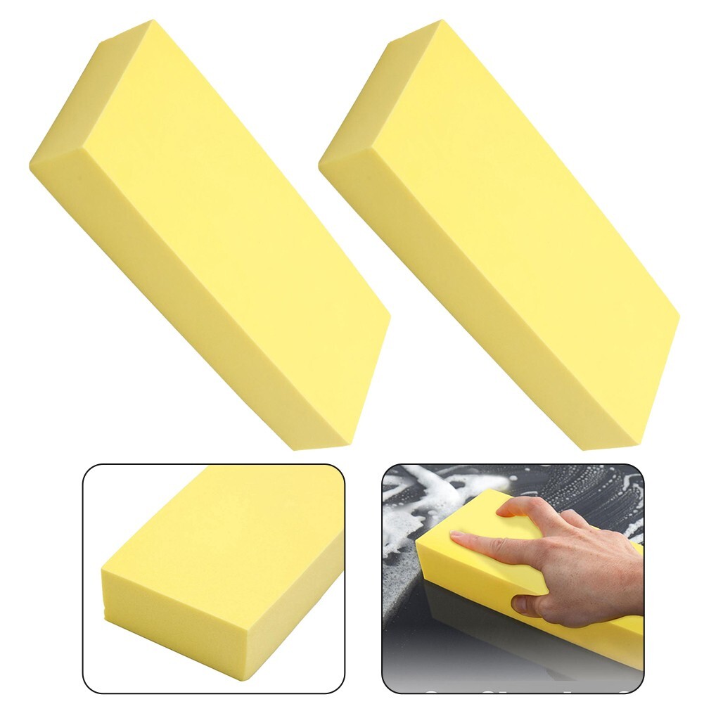 2Pcs Water Absorbing Sponge Foam Block Washing Cleaning Tool Car Wash ...
