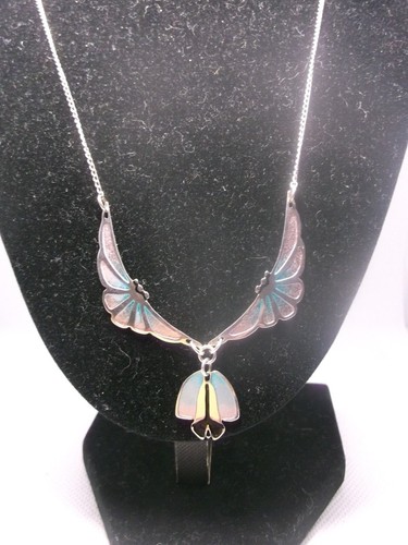 Pat Cheney sterling silver and enamel necklace | eBay UK